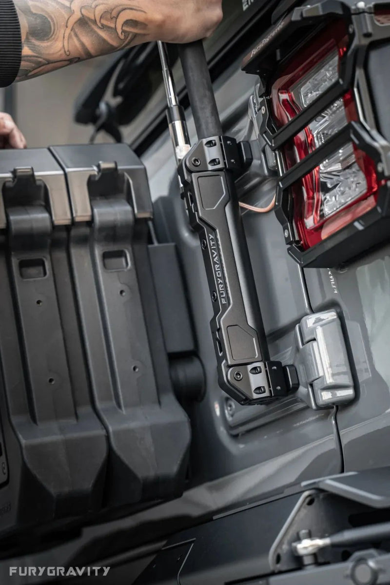 Awaken Series Aluminum Black Flagpole Bracket for Jeep Wrangler JK JL ...